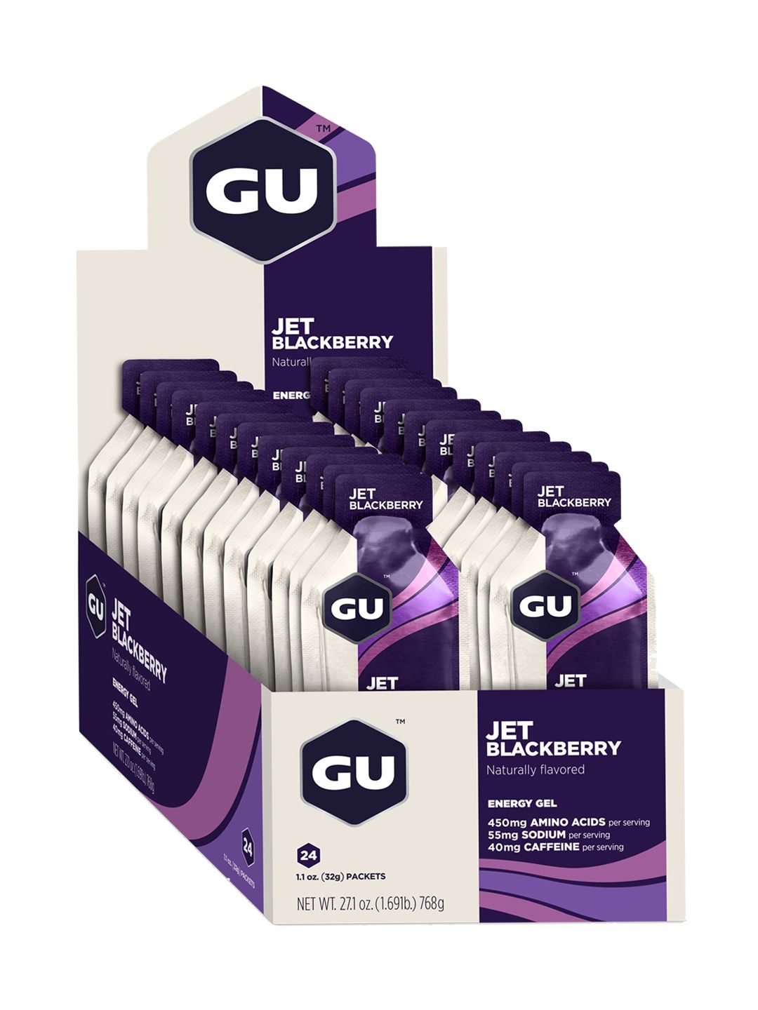 Supplement GU Gel Jet Blackberry 24 Pack - 430371