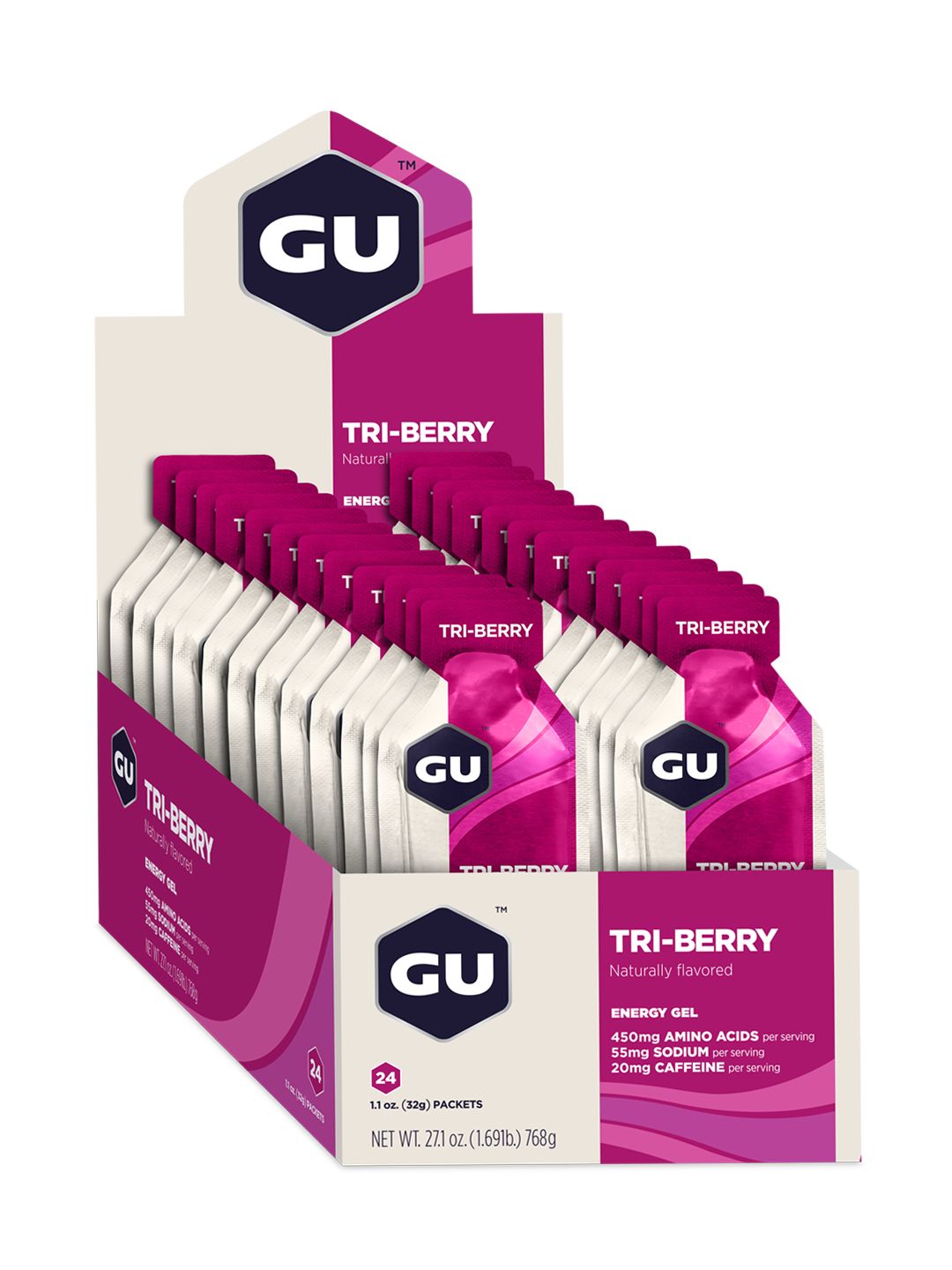 Supplement GU Gel Tri Berry 24 Pack - 430377