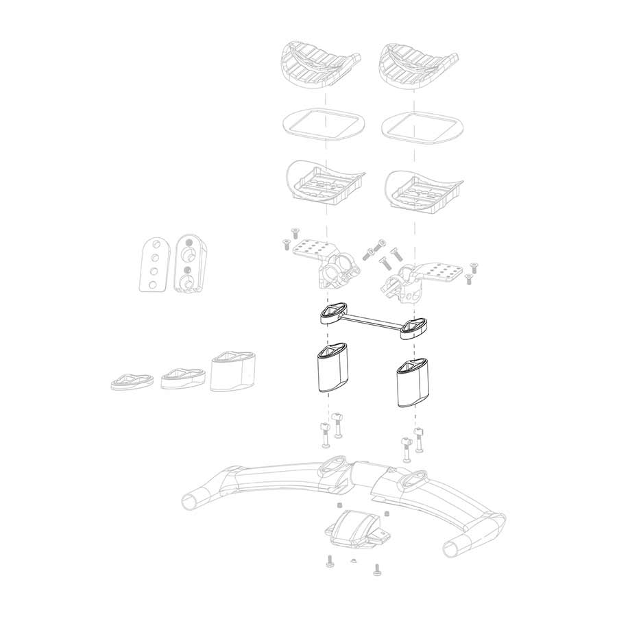 Zipp Vuka Aero C1 High Stack Kit Includes 10mm Riser Bridge 50mm Risers ...
