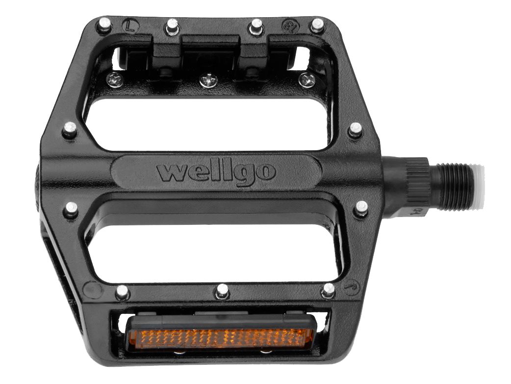 Pedal Wellgo Alloy Platform 9/16inch Pair Black - 551369