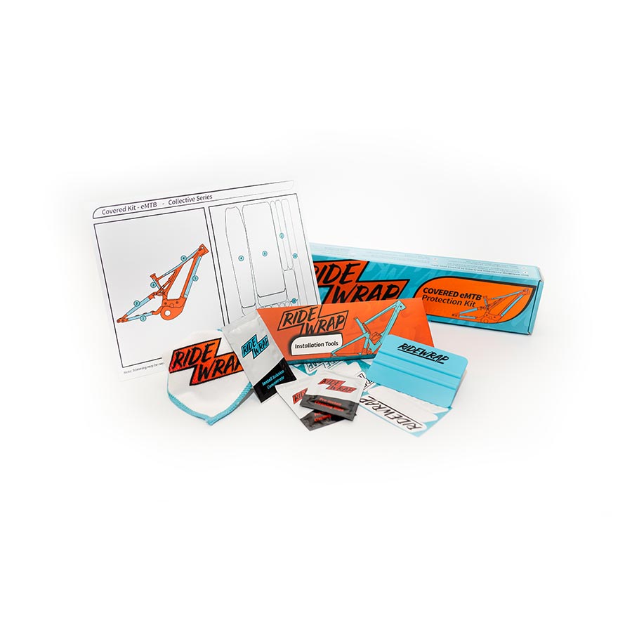 RideWrap Covered Dual Suspension eMTB Frame Protection Kit - Matte - CH0029