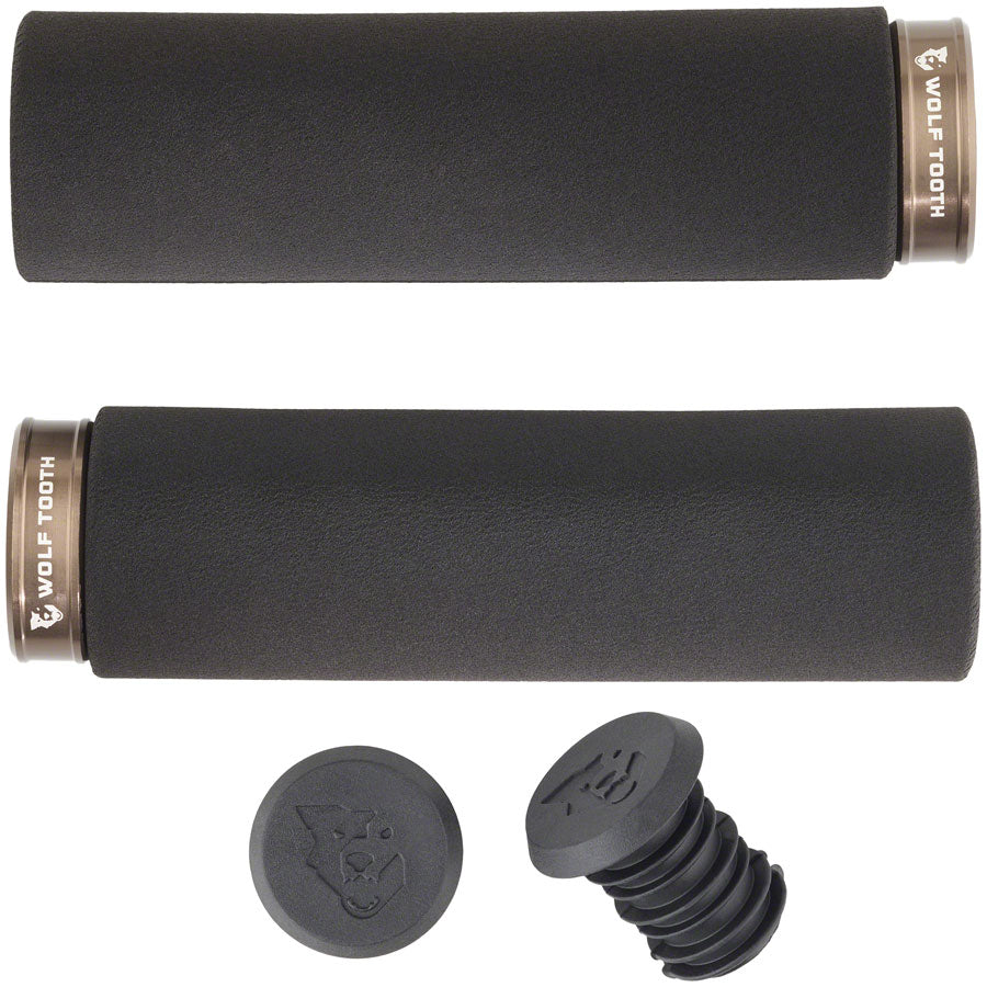Wolf Tooth Fat Paw Lock-on Grips - Black/Espresso - HT0513