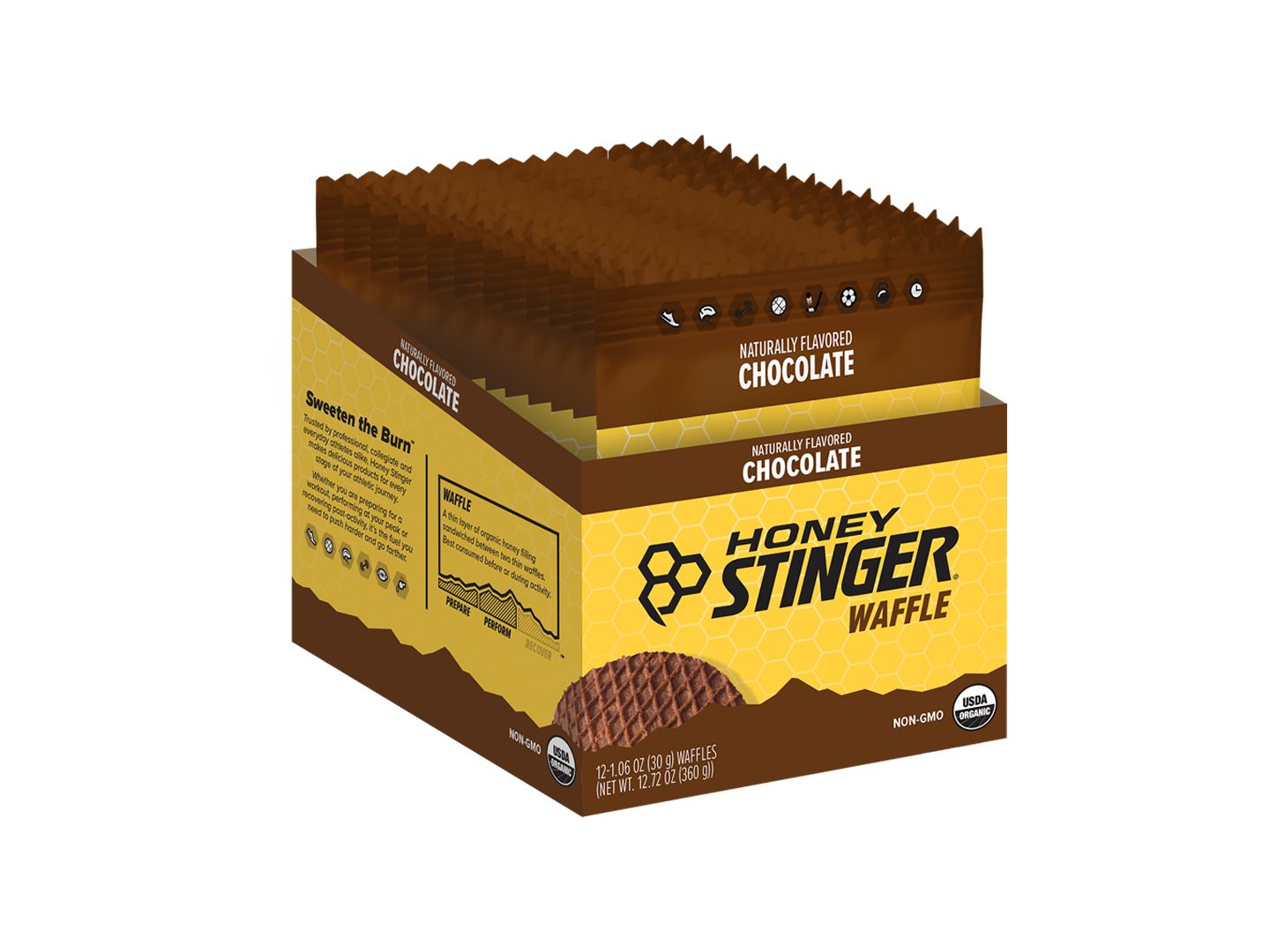 Supplement Honey Stinger Organic Waffle Chocolate 12 Pack - 5296654