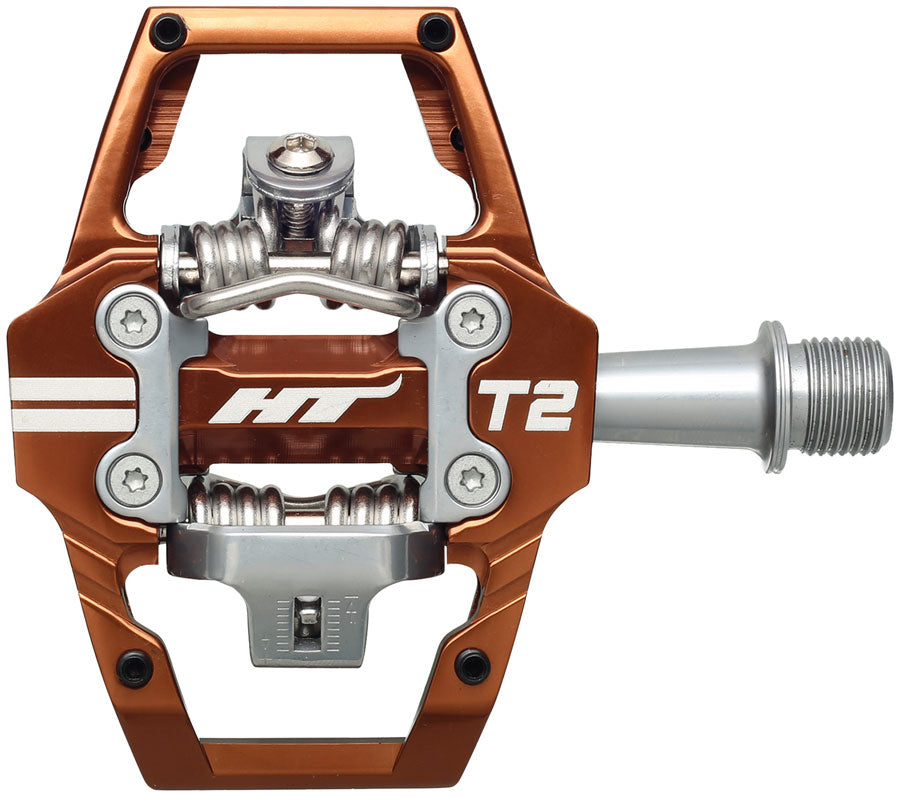 HT Components T2 Pedals - Dual Sided Clipless Platform Aluminum 9/16 ...