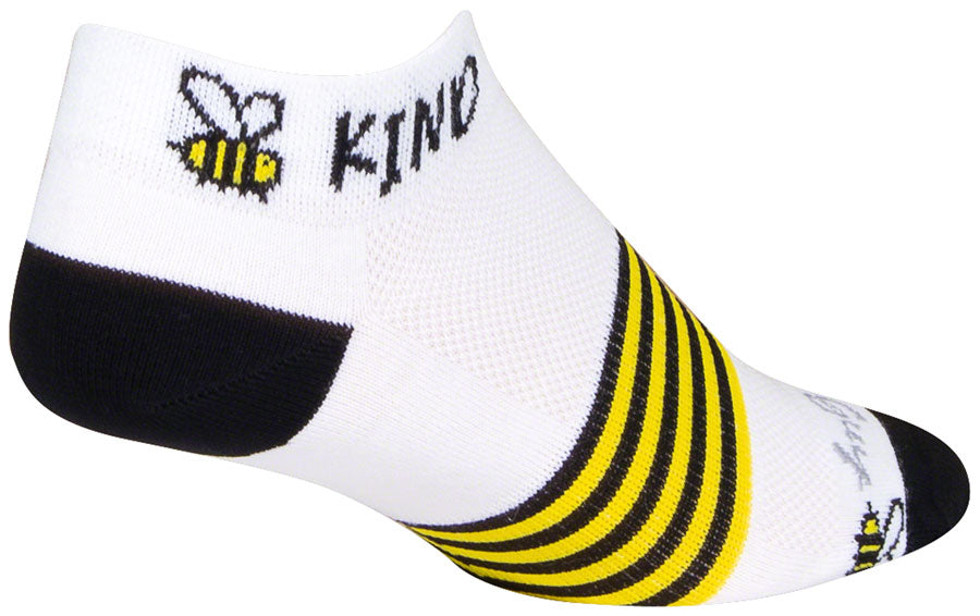 SockGuy Classic Bee Kind Socks - 1" Small/Medium - SK3271