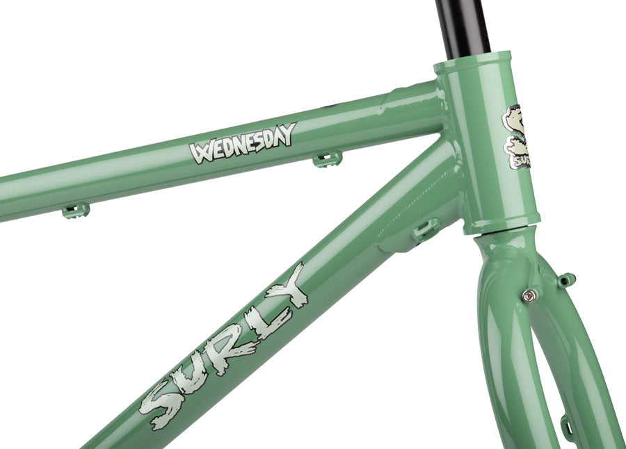 Surly Wednesday Fat Bike Frameset - 26" Steel Shangri-La Green Small ...