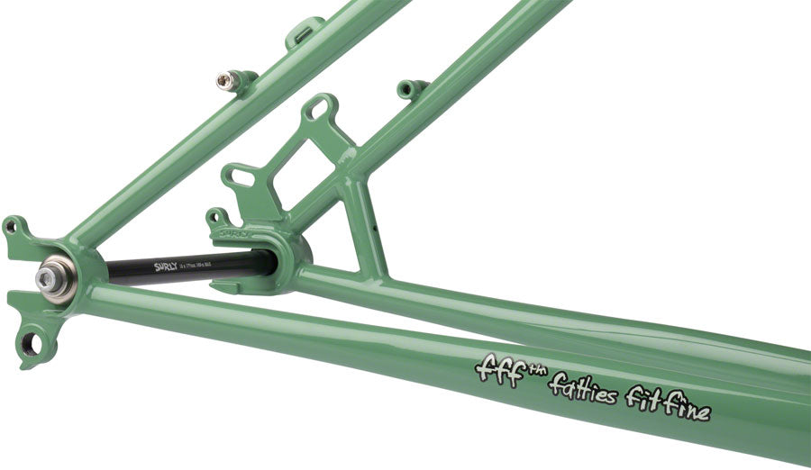 Surly Wednesday Fat Bike Frameset - 26" Steel Shangri-La Green Medium ...
